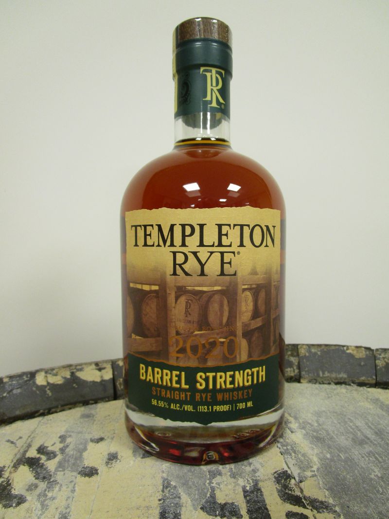 Templeton Rye Barrel Strength 2020 NAS 56,55% Barrels – Whisky Import ...